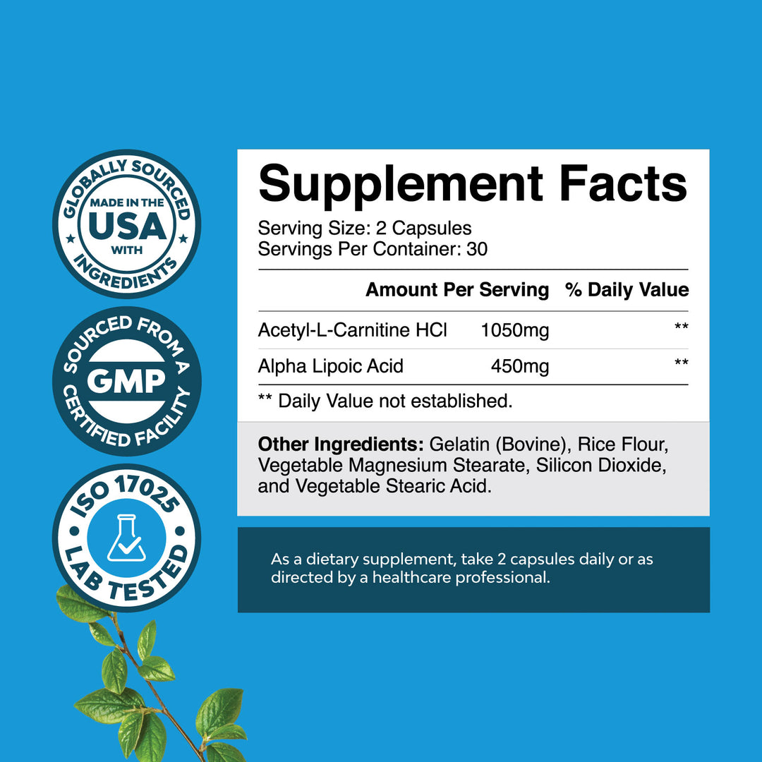ALA Capsule Supplement | 60 Capsules | Nature's Craft