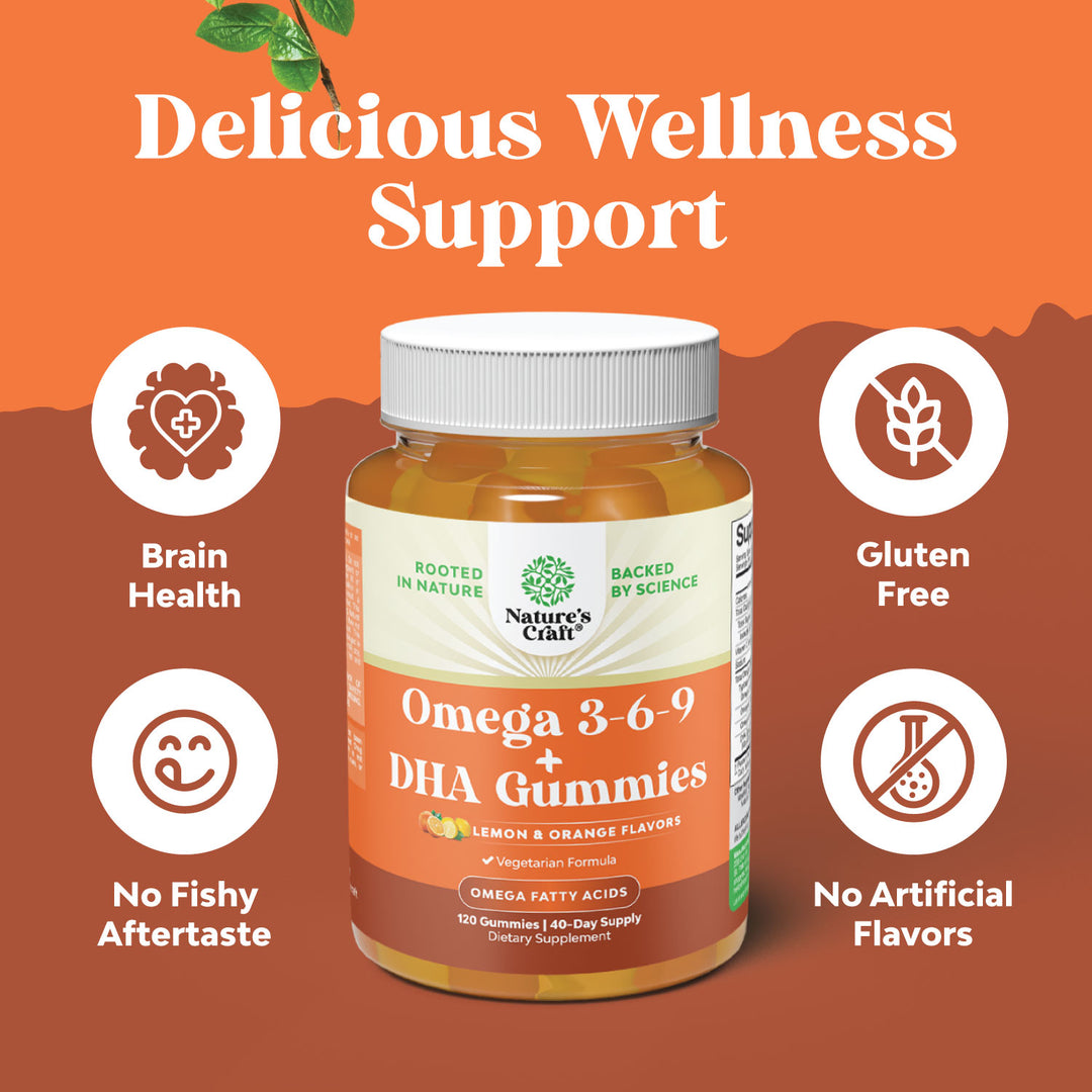 Omega 3-6-9 + DHA Gummies – Nature's Craft