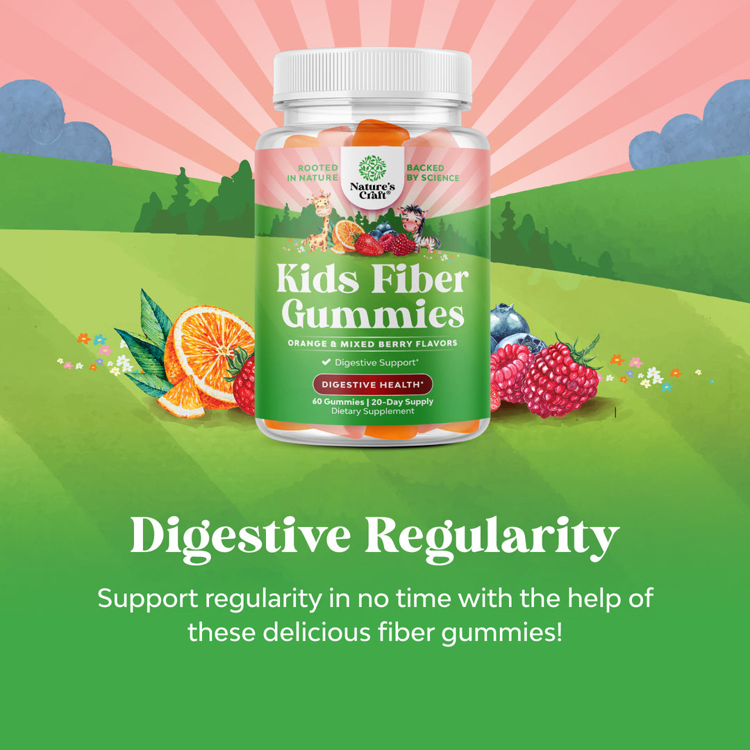 Fiber Gummies For Kids - Natural Digestive Health Supplement – Nature's ...