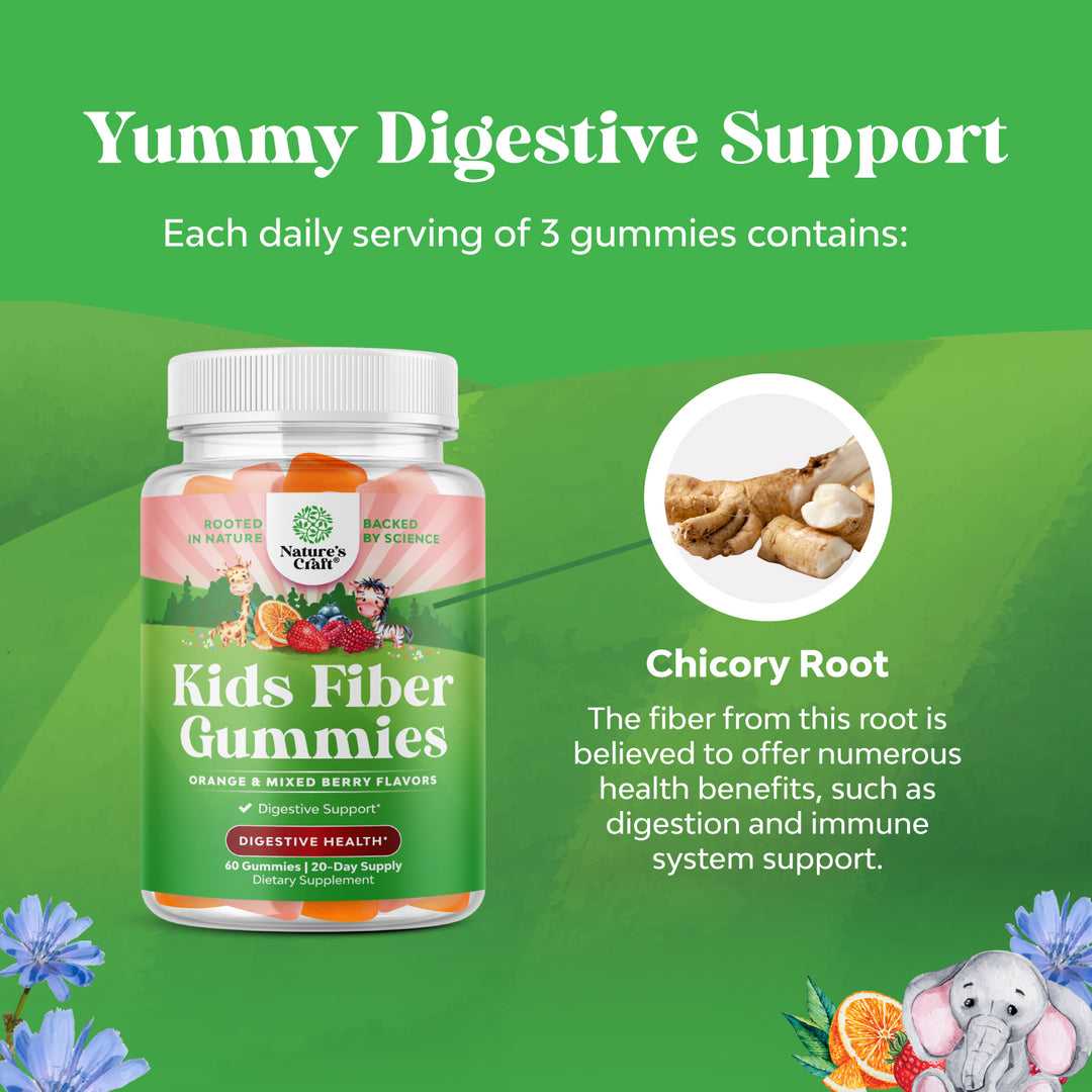 Fiber Gummies For Kids - Natural Digestive Health Supplement – Nature's ...