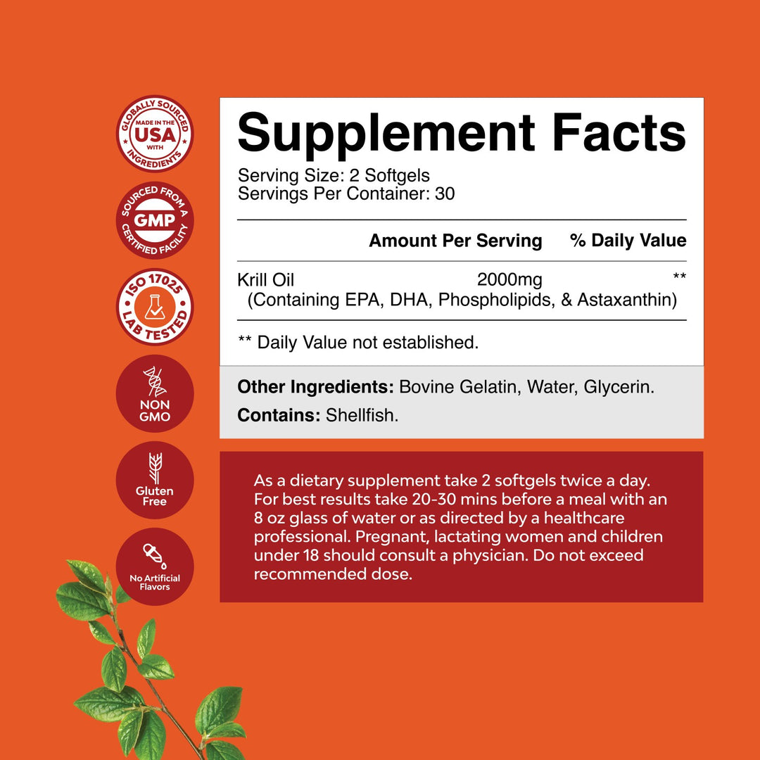Krill Oil 2000mg per serving – Nature's Craft