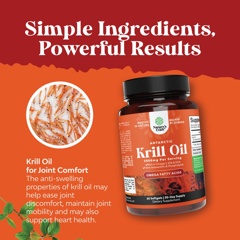 Krill Oil 2000mg per serving – Nature's Craft